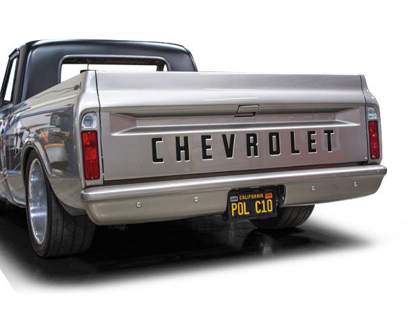 Tailgate Decals, 1967-72 Chevy C10 Fleetside, Red, White, Black