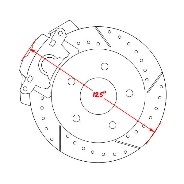 71-87 Chevy C10 Disc Brake Conversion Kit, Rear 5-lug